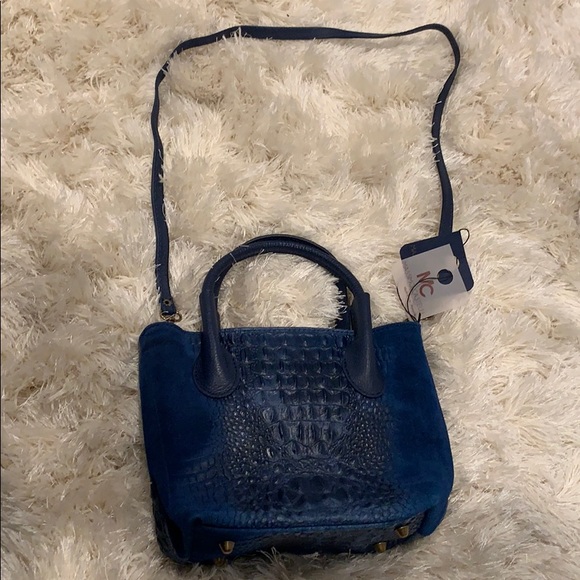 Massimo Castelli | Bags | Blue Patterned Massimo Castelli Bag | Poshmark